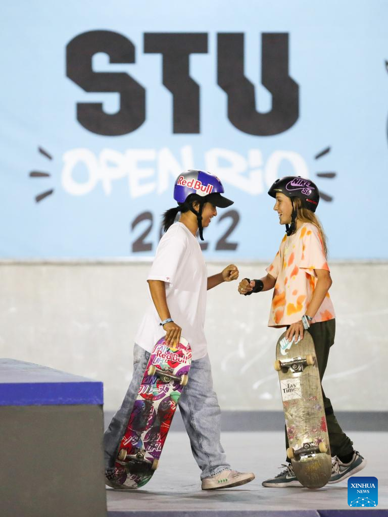 Highlights of STU Open Rio 2022 women's street final of skateboarding - People's Daily Online