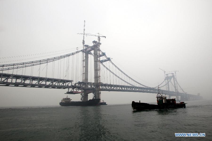Closure of NE China's Xinghaiwan Bridge finished - People's Daily Online