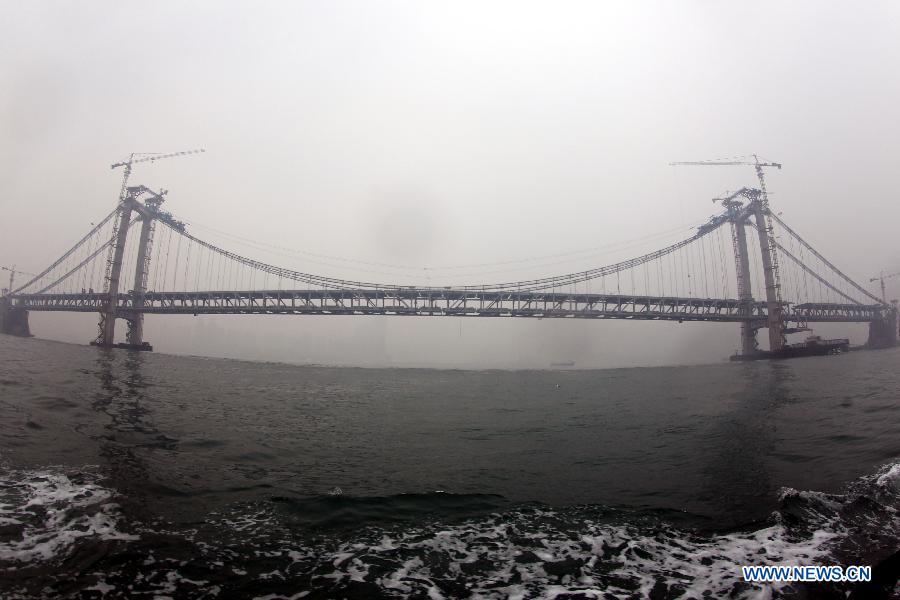Closure of NE China's Xinghaiwan Bridge finished (6) - People's Daily ...
