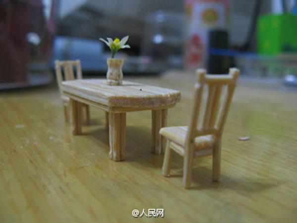 Old man's fantastic hand-made works (3) - People's Daily Online