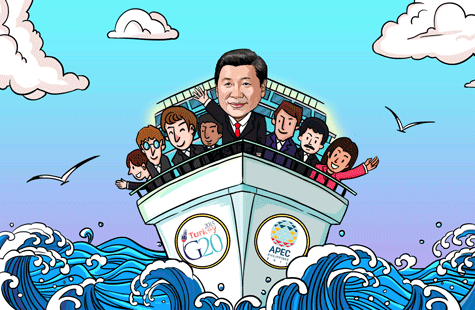 Cartoon commentary, Xi's APEC summit③: China's confidence inspires ...