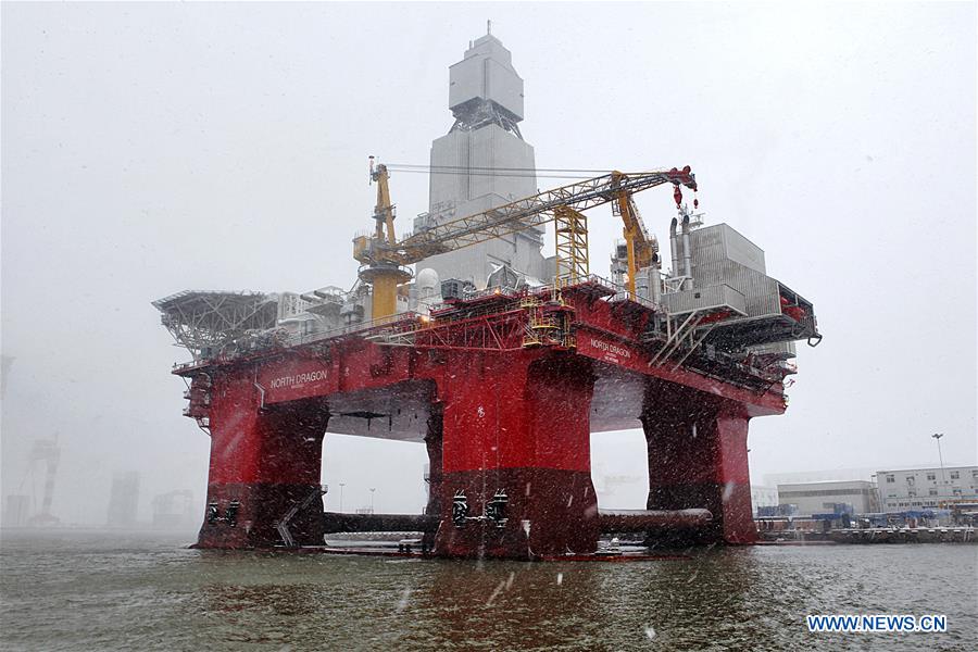 North Sea semi-submersible drilling rig delivered in E China (2 ...