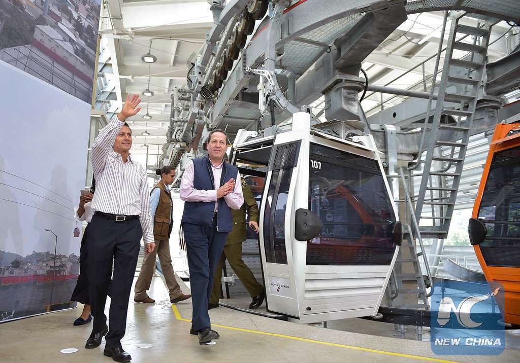 Mexico unveils its first mass transit cable car - People's Daily Online