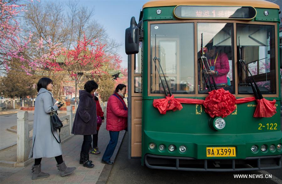 6 "dangdang" buses start operation in N China's Hohhot (2) - People's ...