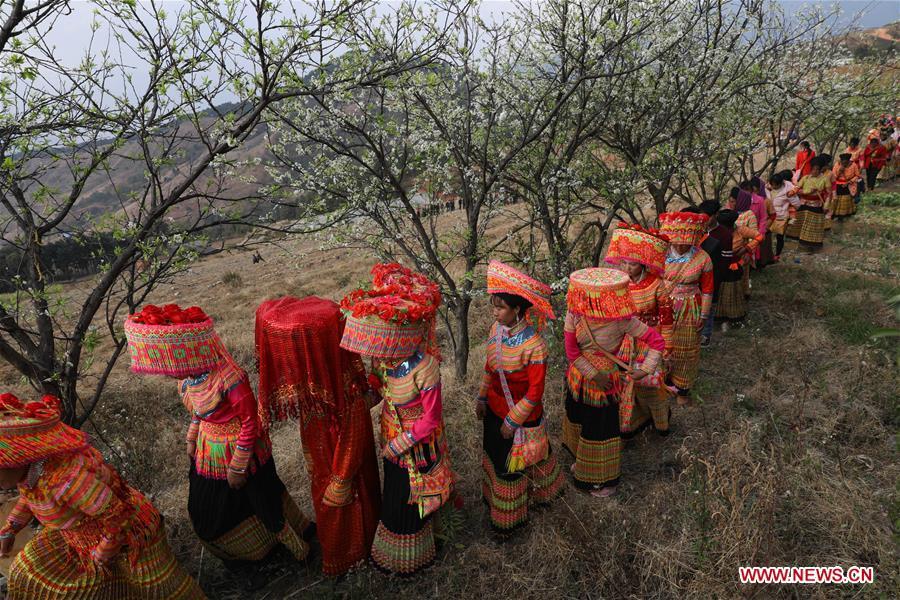 Traditional Lisu ethnic group wedding ceremony held in SW China (11 ...