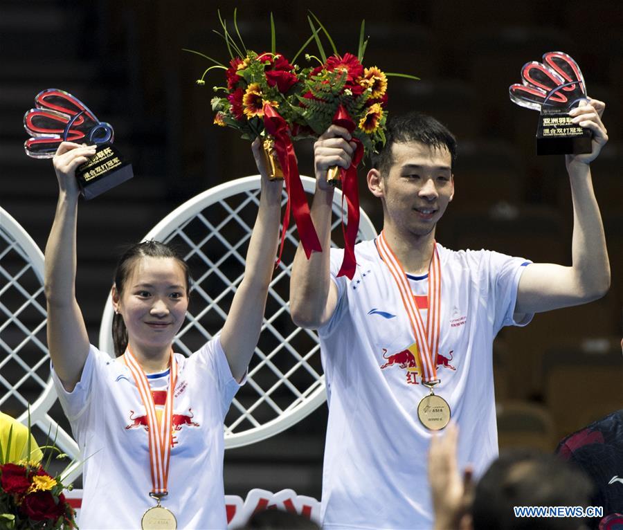 China claims title of mixed doubles at Badminton Asia Championships (3 ...