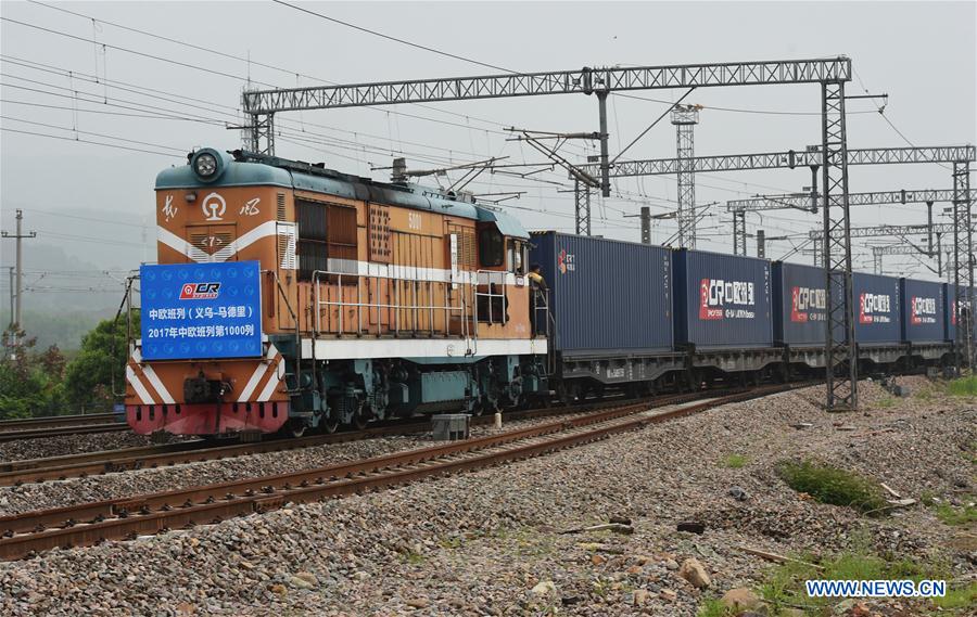 1,000th freight train linking China and Europe departs from Yiwu (4 ...
