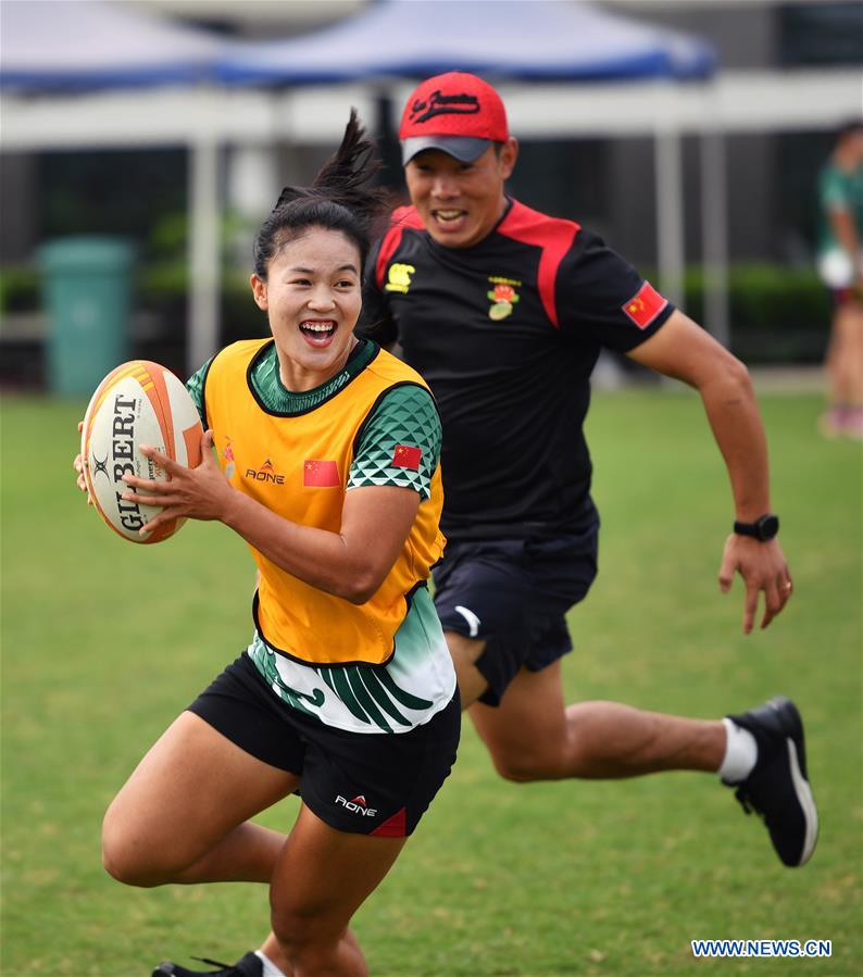 Chinese women's Rugby Sevens team takes training for Tokyo Olympic ...