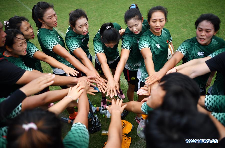 Chinese women's Rugby Sevens team takes training for Tokyo Olympic ...
