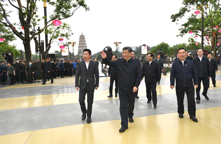 Xi in northwest China's Xi'an for inspection - People's Daily Online