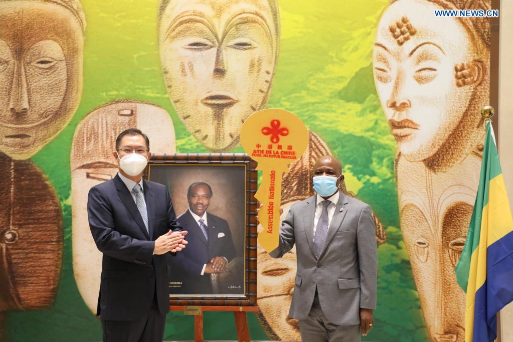 China hands over renovated parliament building to Gabonese government ...