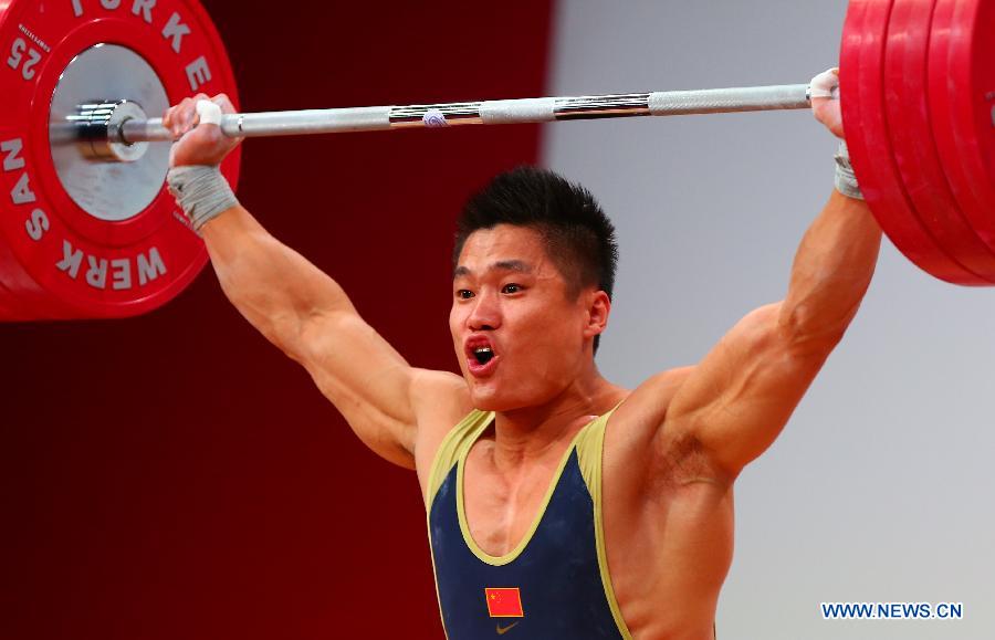 Chinese lifter Lv Xiaojun wins 3 golds at men's 77kg (9) - People's ...