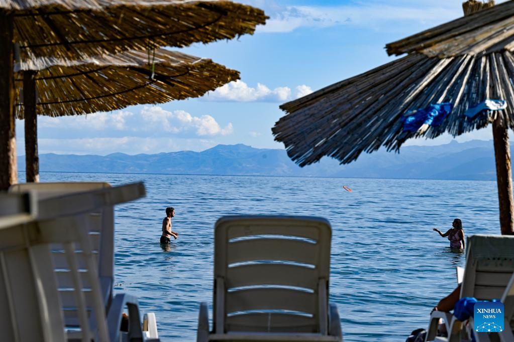 View of Ohrid Lake in Struga, North Macedonia - People's Daily Online